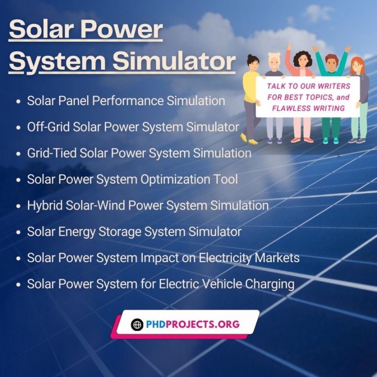 Solar Power System Simulator Thesis Topics